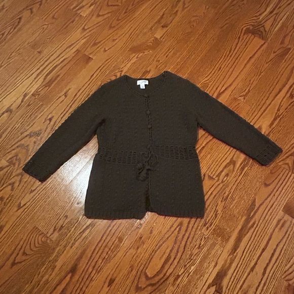 LOFT | Sweaters | Loft Dark Green Button Up Sweater | Poshmark